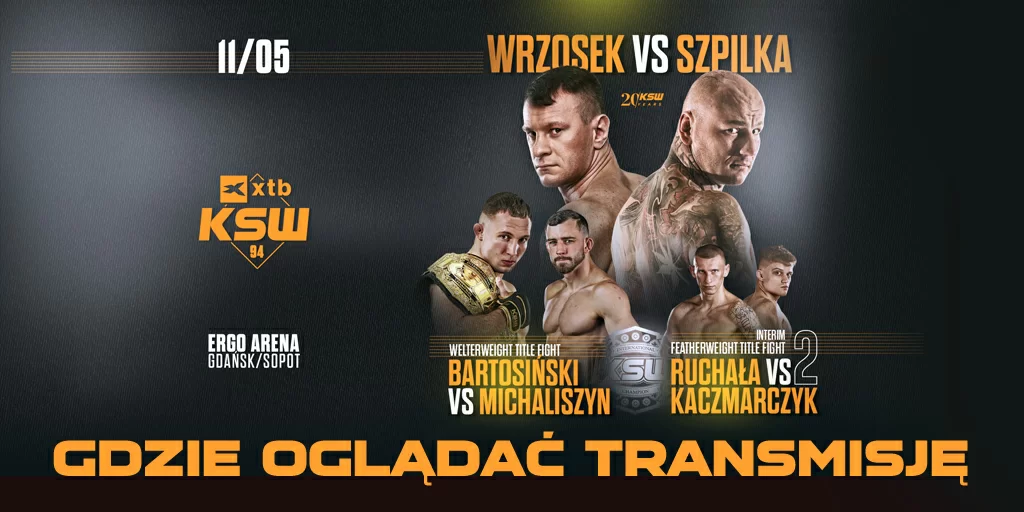 XTB KSW 94 – gdzie oglądać transmisję | KSW