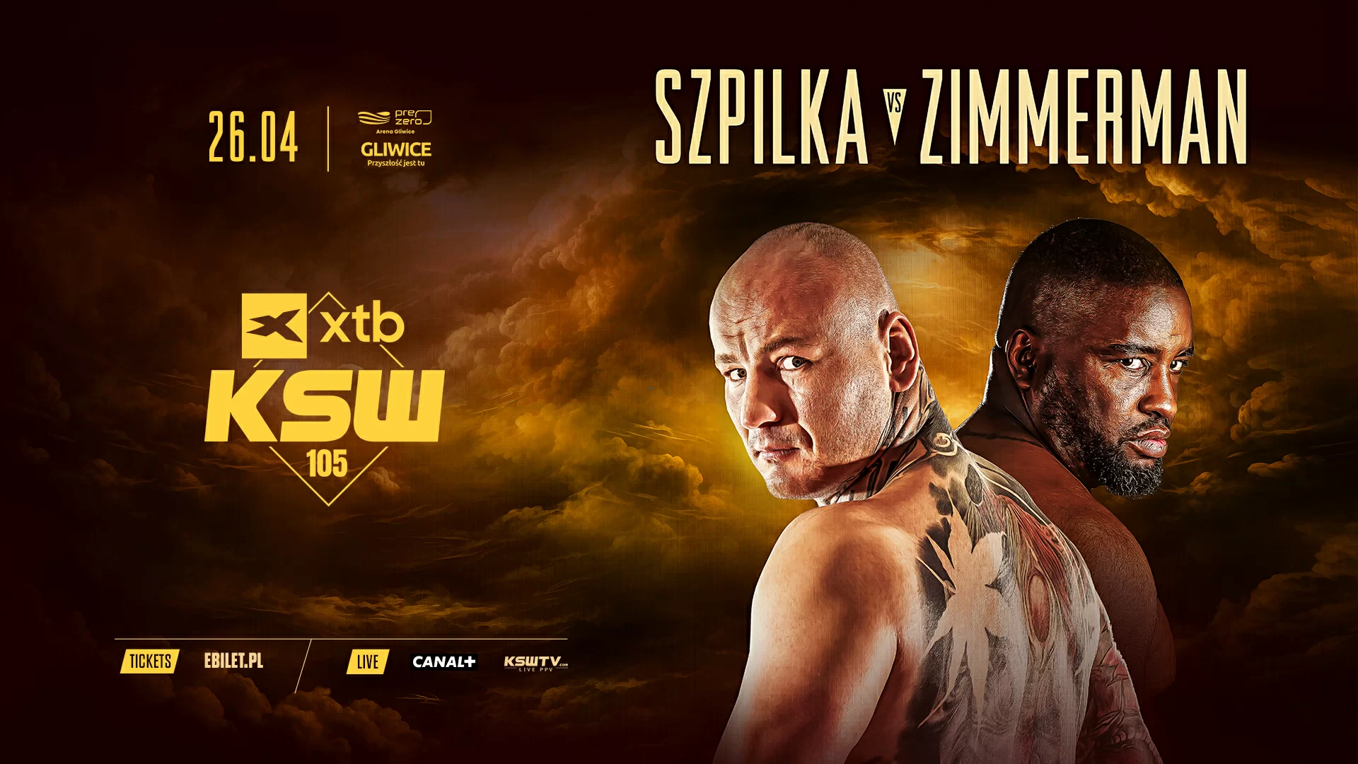 Powrót Artura Szpilki i wielka gala XTB KSW 105 już w kwietniu w Gliwicach! | KSW